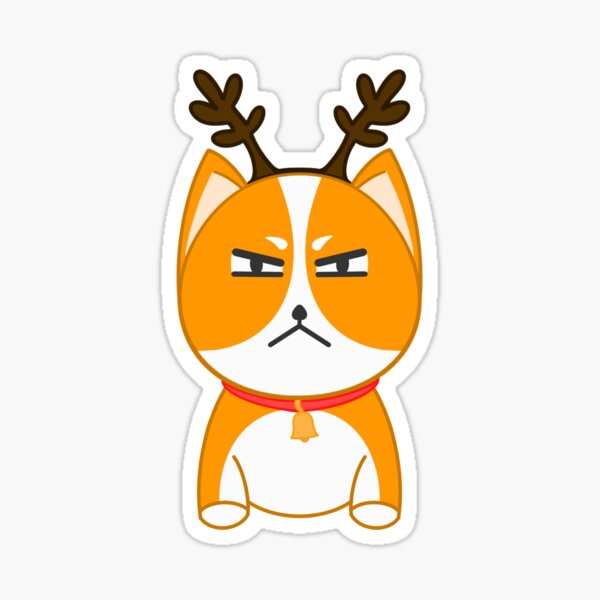 "Angry Doge - Christmas Collection" Sticker for Sale by Mofu-Mofuu ...