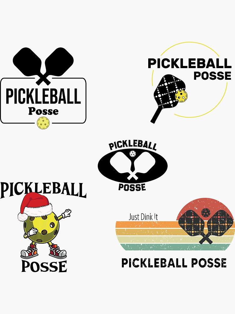 "Funny Pickleball Posse Quote For Pickleball Lovers - Pack" Sticker for ...