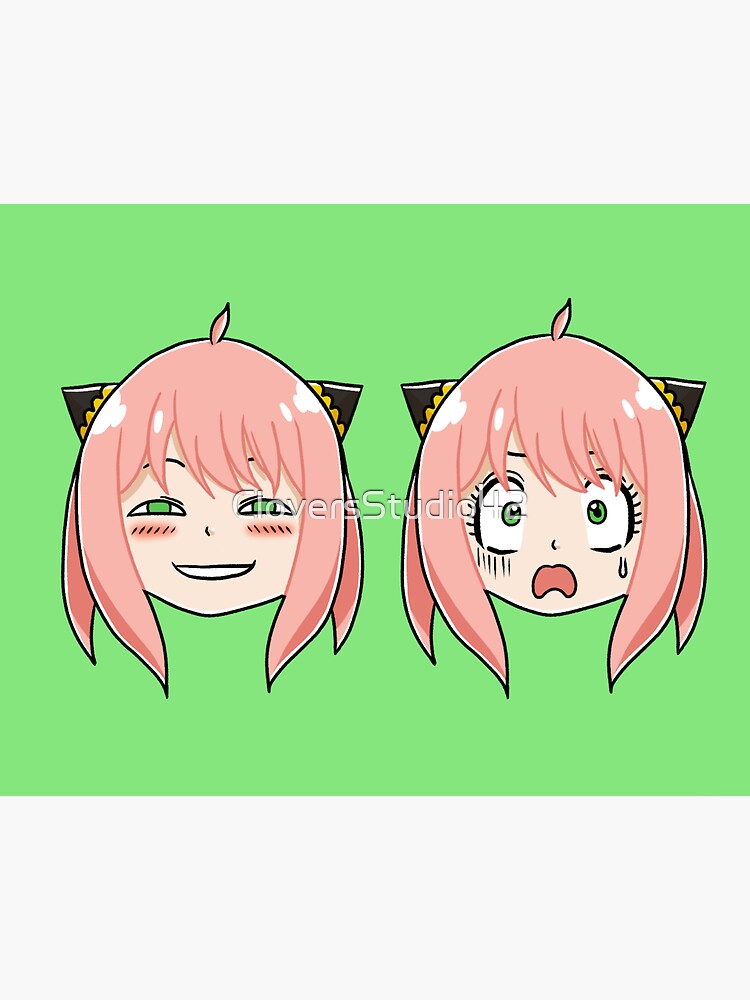 "Anya Meme" Sticker for Sale by CloversStudio42 | Redbubble
