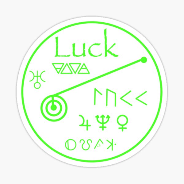 "Talisman to attract luck" Sticker for Sale by secretmagic | Redbubble