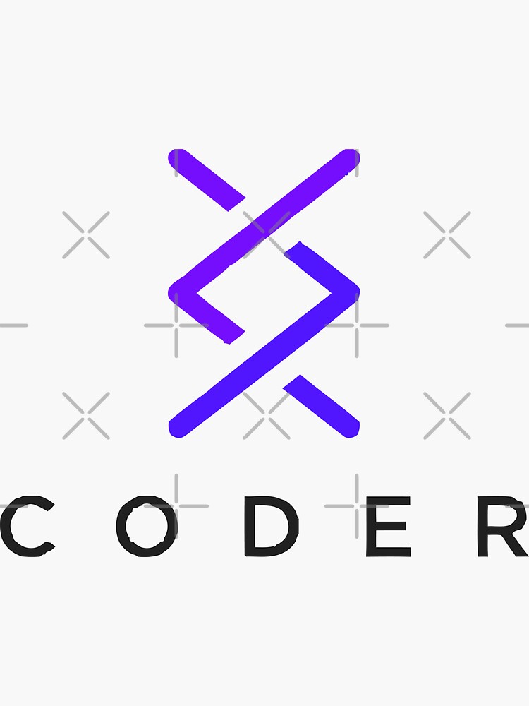 Coder Coding Code Sticker For Sale By Mahe Art Redbubble