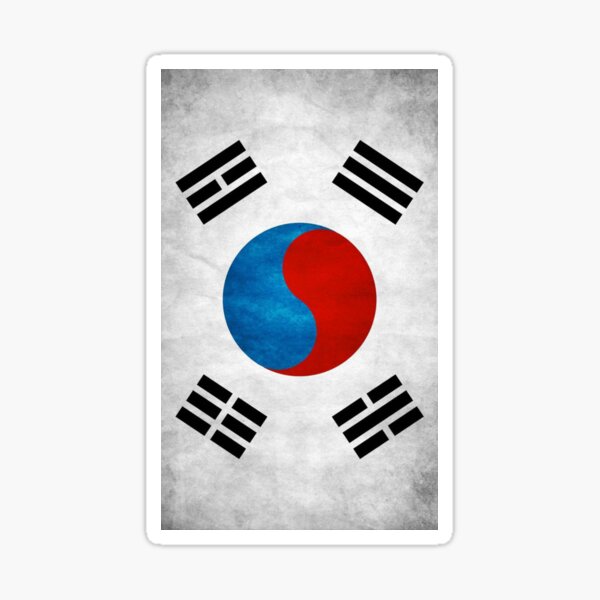 "south korea flag" Sticker for Sale by gufrancleo | Redbubble
