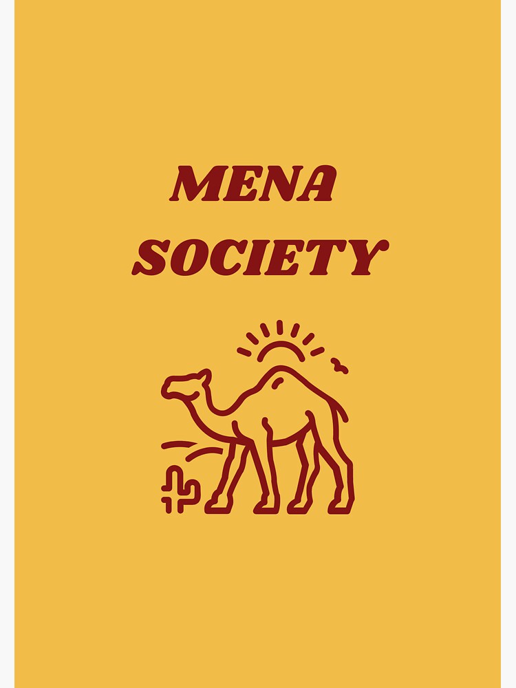 "MENA Soc logo " Sticker for Sale by MenaSocStA | Redbubble