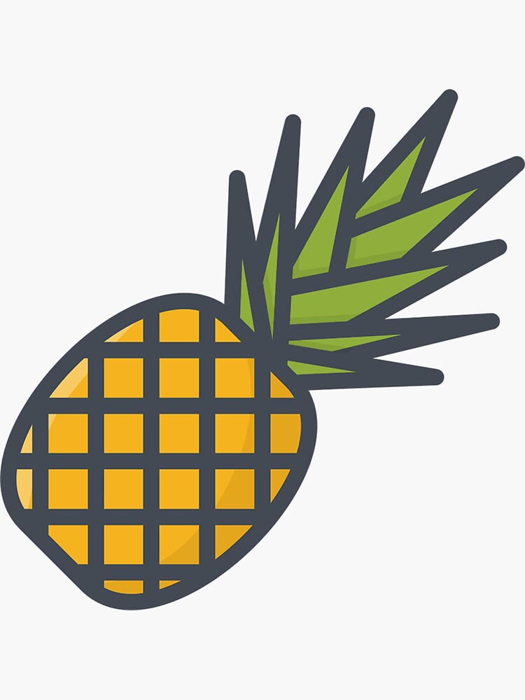 "Pineapple Lover" Sticker for Sale by FancyCatShop | Redbubble