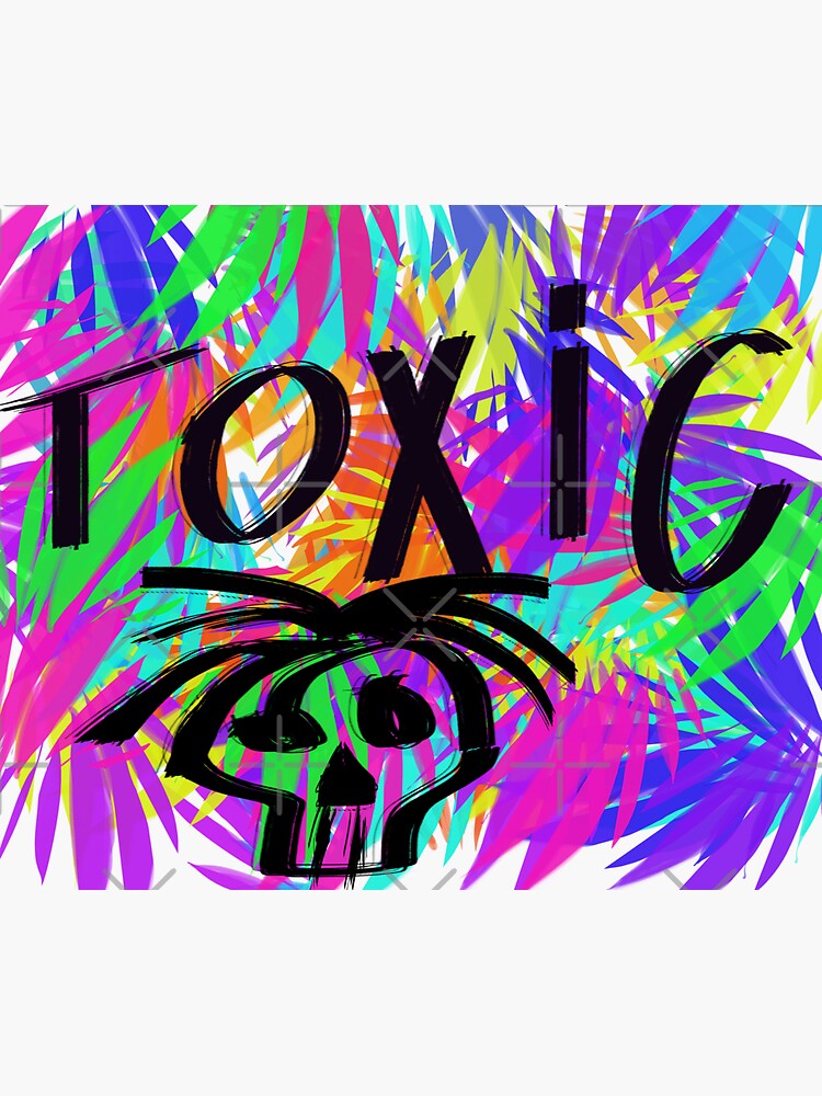"Toxic!?" Sticker for Sale by Sky-99 | Redbubble