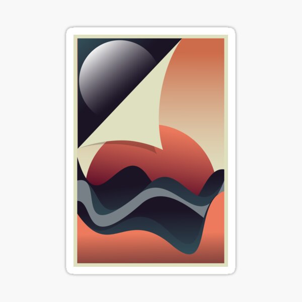 "Alteration Sunset Art Board Prints" Sticker for Sale by Dilematiccoma ...