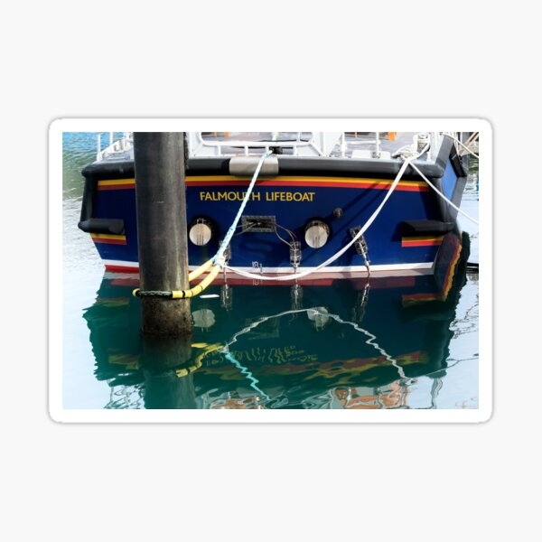"Falmouth Lifeboat" Sticker for Sale by TerriWaters | Redbubble