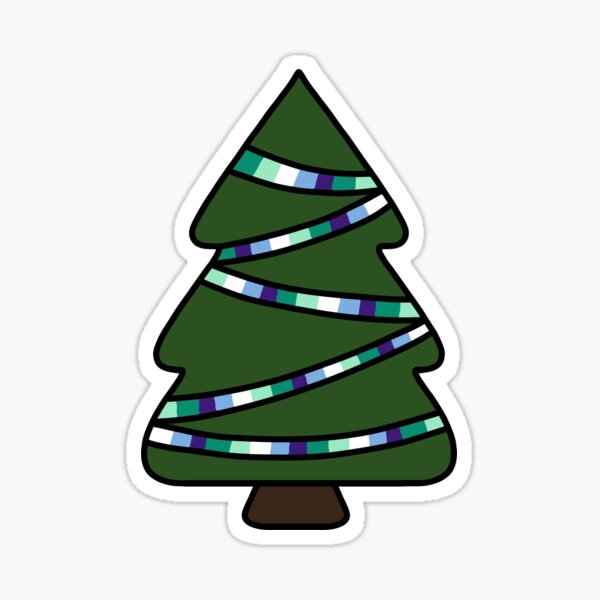 "MLM pride christmas tree" Sticker for Sale by lunyssa | Redbubble