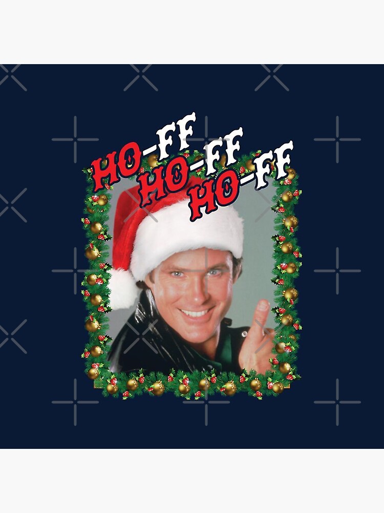 " David Hasselhoff Christmas" Sticker for Sale by lhskastore | Redbubble