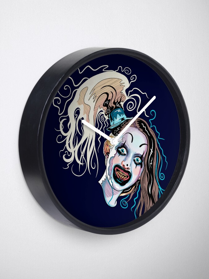 "Terrifier 2 Little Pale Girl Art The Clown Spooky Horror Movie" Clock ...