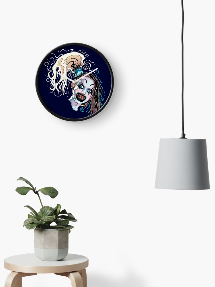"Terrifier 2 Little Pale Girl Art The Clown Spooky Horror Movie" Clock ...