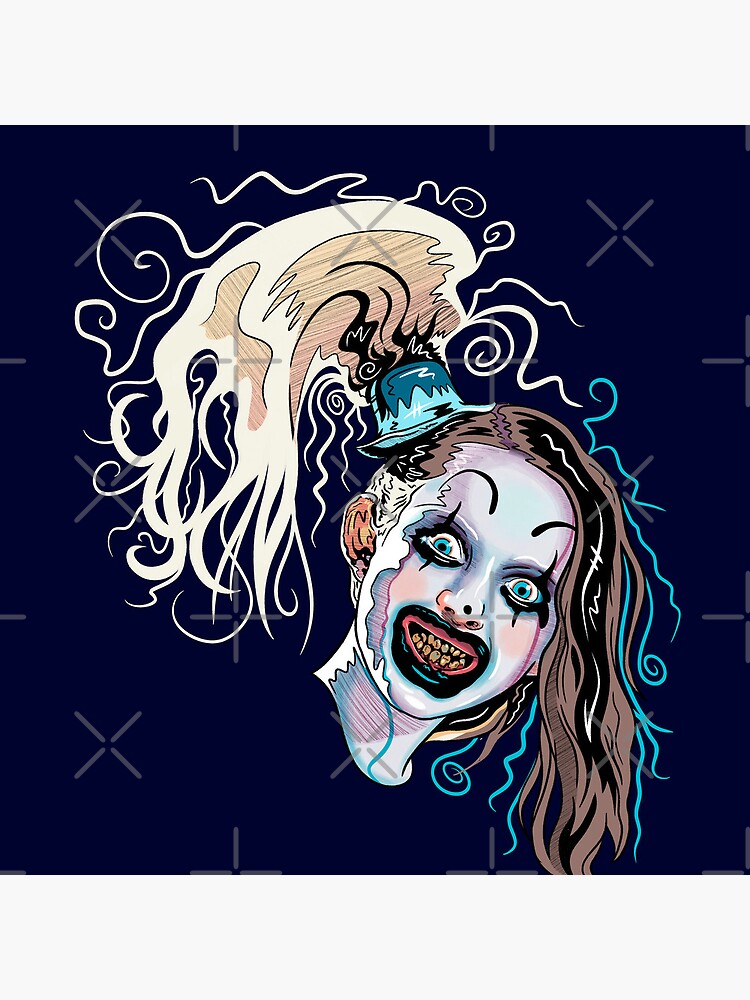 "Terrifier 2 Little Pale Girl Art The Clown Spooky Horror Movie" Clock ...