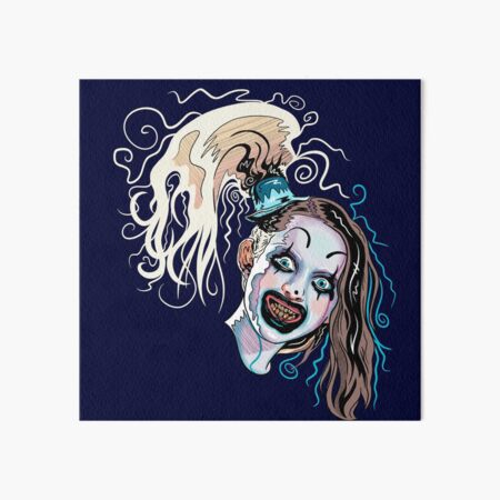 "Terrifier 2 Little Pale Girl Art The Clown Spooky Horror Movie" Art ...