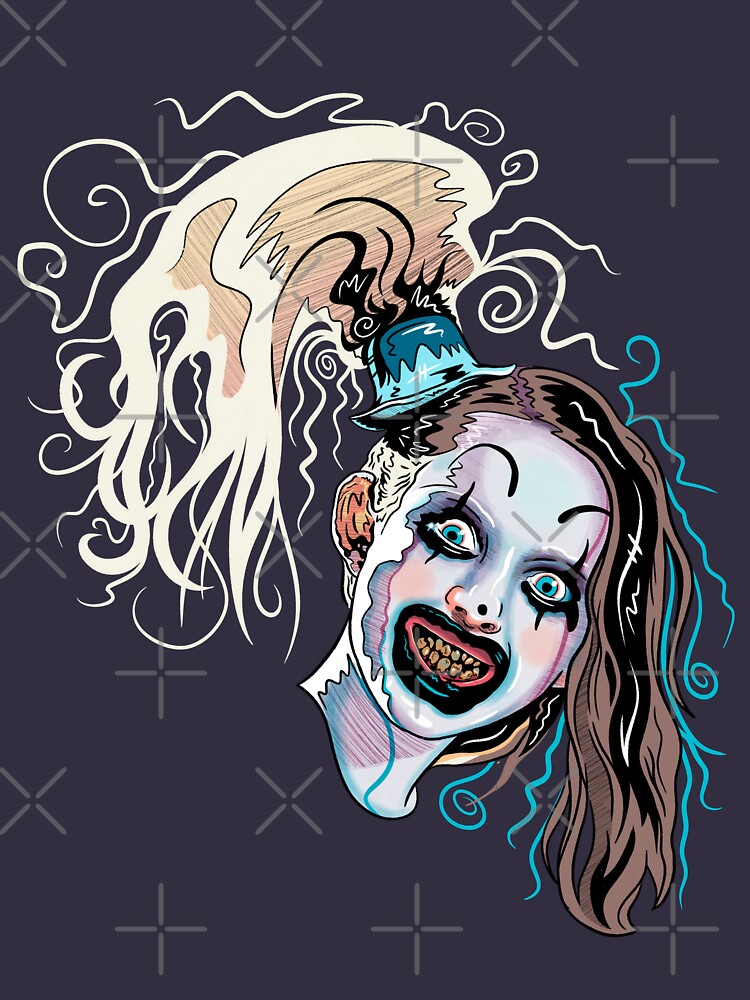 "Terrifier 2 Little Pale Girl Art The Clown Spooky Horror Movie" T ...