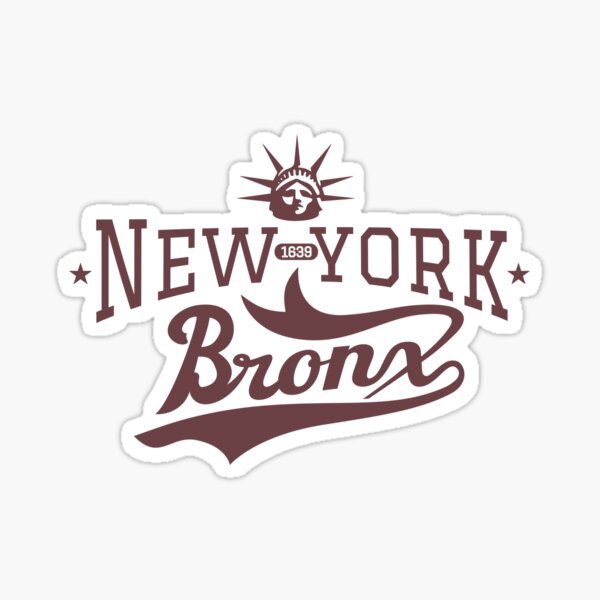 "New York Bronx ,New York Bronx lettering, Bronx logo" Sticker for Sale ...