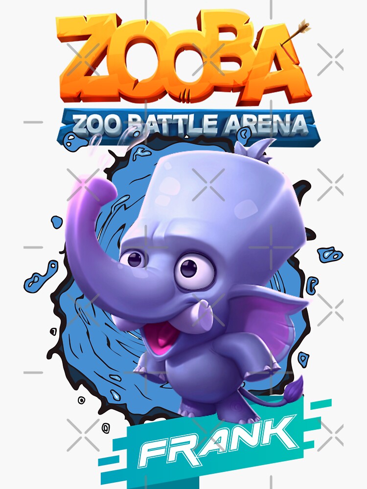 "Frank- Zooba Zoo Battle Arena" Sticker for Sale by Denel-Arts | Redbubble