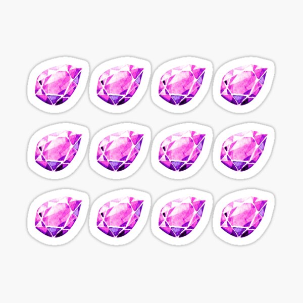 "Gemstone Pack Purple" Sticker for Sale by rakhisahasjc | Redbubble