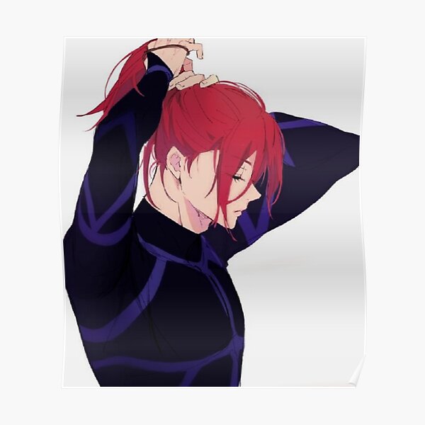 "Hyoma Chigiri Fixing his Hair" Poster for Sale by AveryFitch | Redbubble