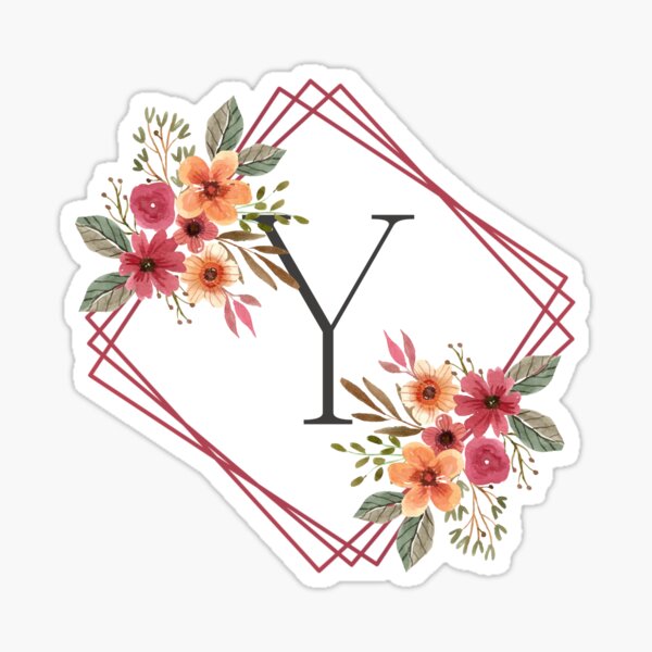 "Monogram mugs , custom mugs, letter y" Sticker for Sale by ...