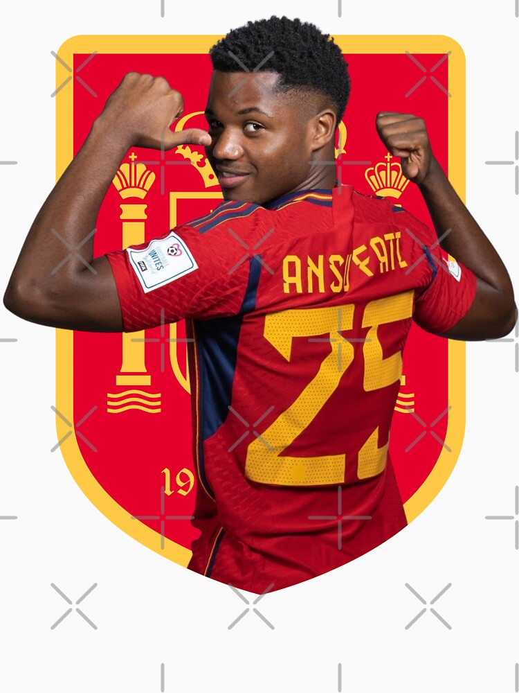 "ANSU FATI SPAIN NATIONAL WORLD CUP 2022" T-shirt for Sale by Jackob ...