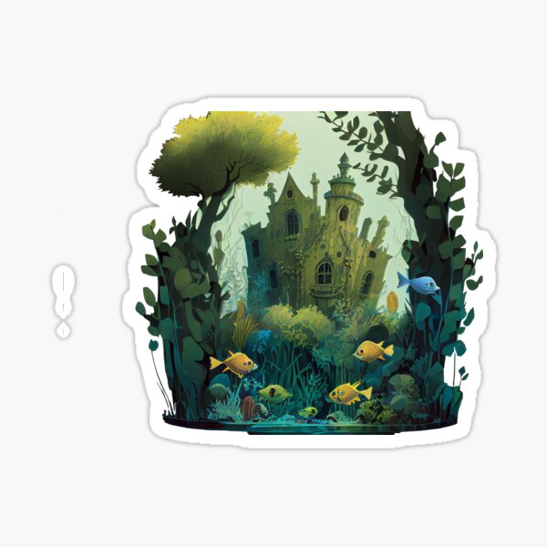 "Fish tank aquarium" Sticker for Sale by Dylannichol | Redbubble