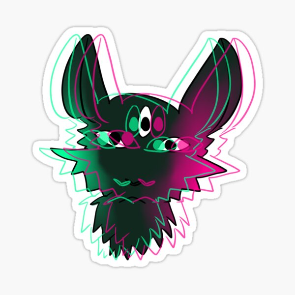 "Glitchcore Wolf " Sticker for Sale by Deviltown13 | Redbubble