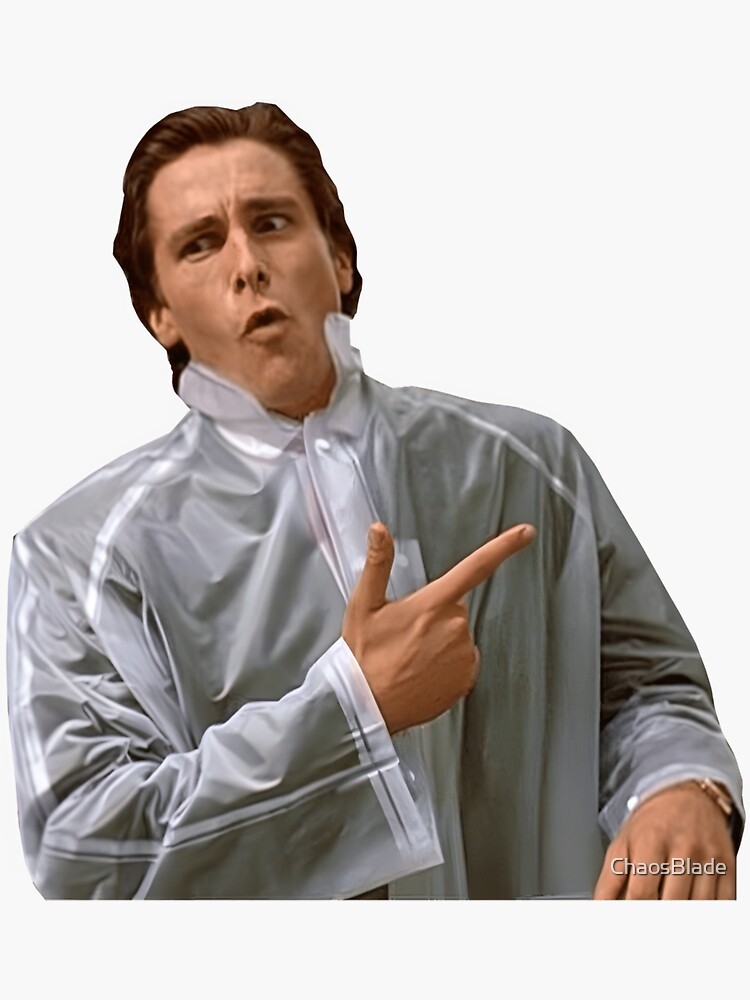 "American Psycho - Patrick Bateman" Sticker for Sale by ChaosBlade ...