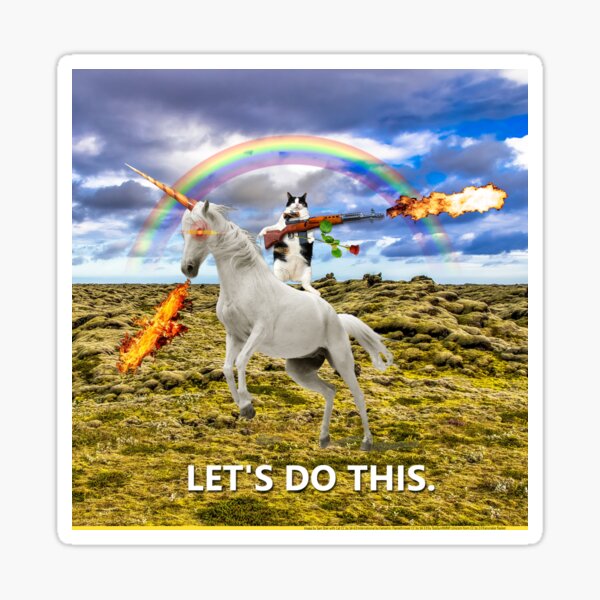 "LETS DO THIS." Sticker for Sale by samstier | Redbubble