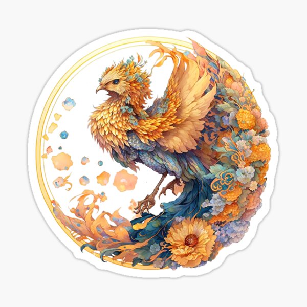 "Phoenix" Sticker for Sale by MckennaiiShop | Redbubble