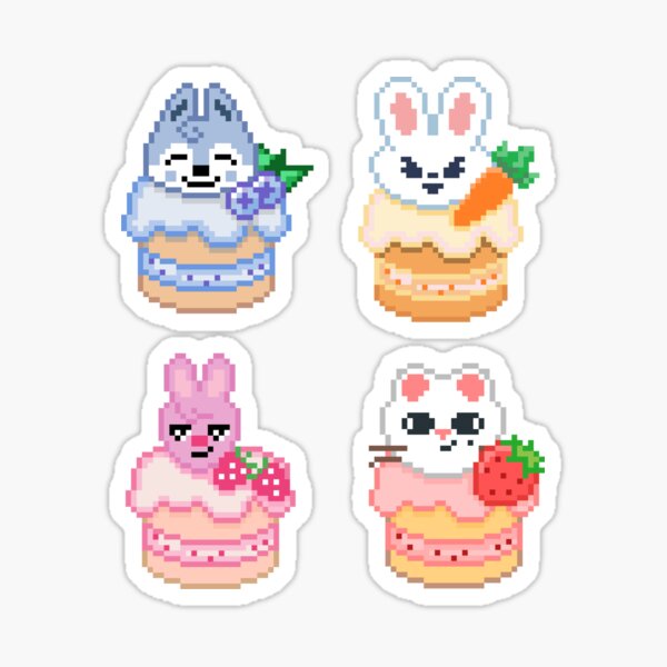 "Skzoo as Cakes Pack 1 (Bang Chan, Lee Know, Changbin, Hyunjin ...