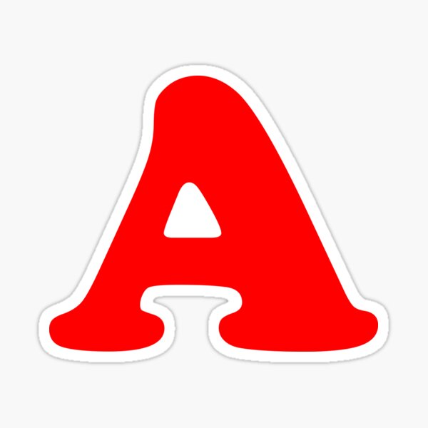 "Letter A, Initial A" Sticker for Sale by T-Caroline | Redbubble