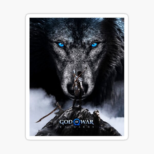 "god of war" Sticker for Sale by Grav-Design | Redbubble