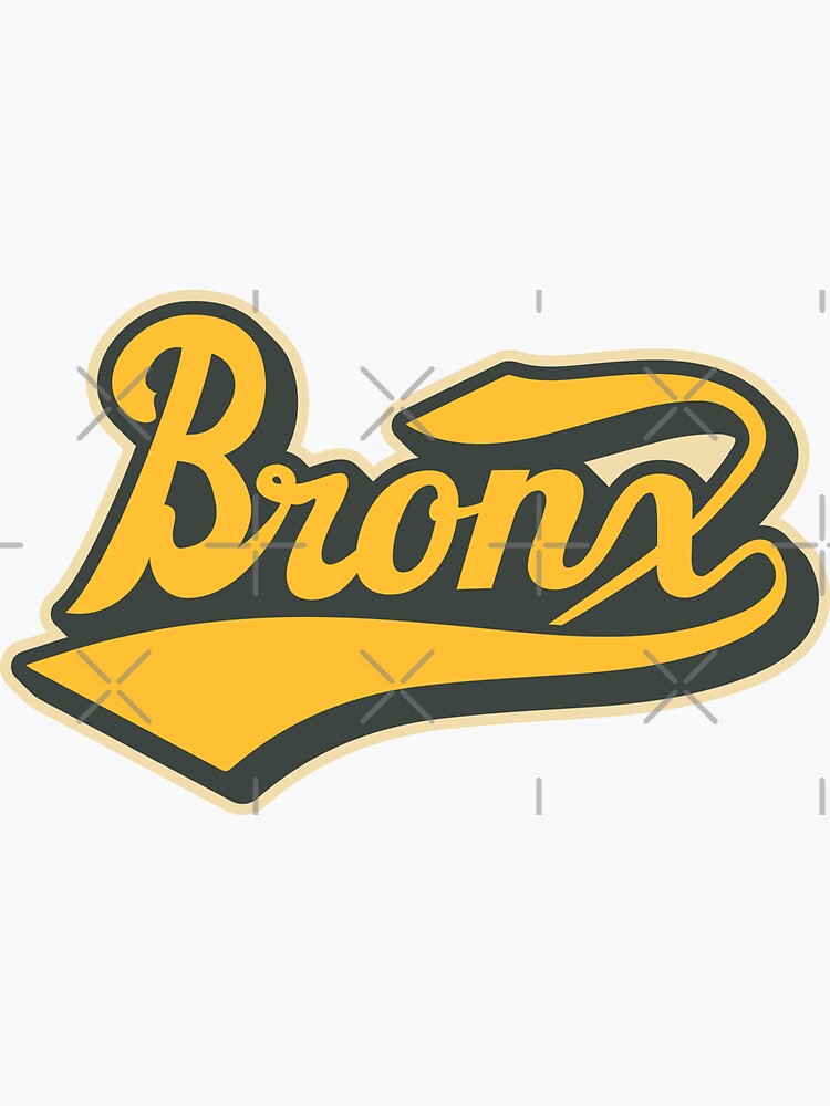 "New York Bronx, New York Bronx lettering, Bronx logo" Sticker for Sale ...