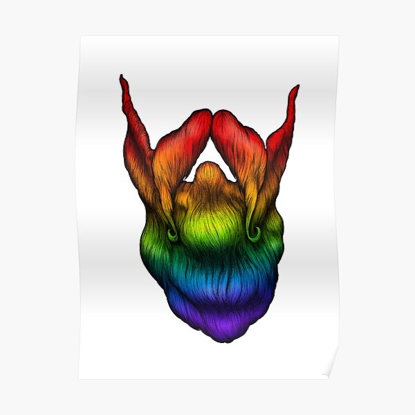 "Pride Beard" Poster for Sale by Graffitidesign | Redbubble