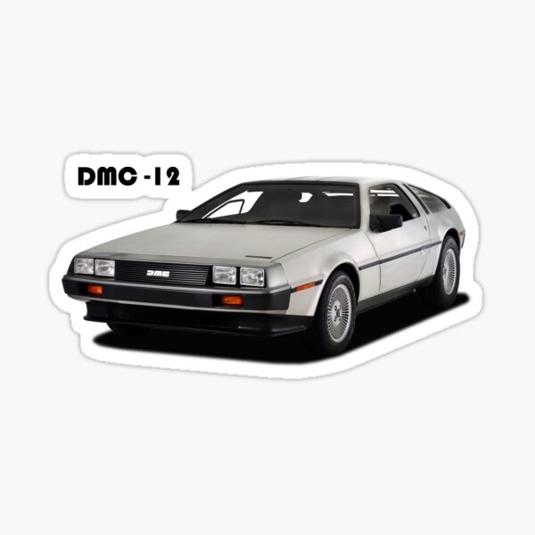 "The DMC-12" Sticker for Sale by rogue-design | Redbubble