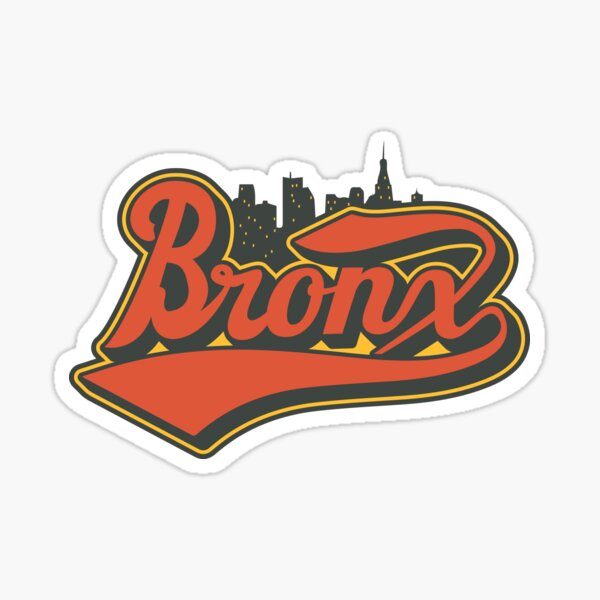 "New York Bronx, New York Bronx lettering, Bronx logo" Sticker for Sale ...