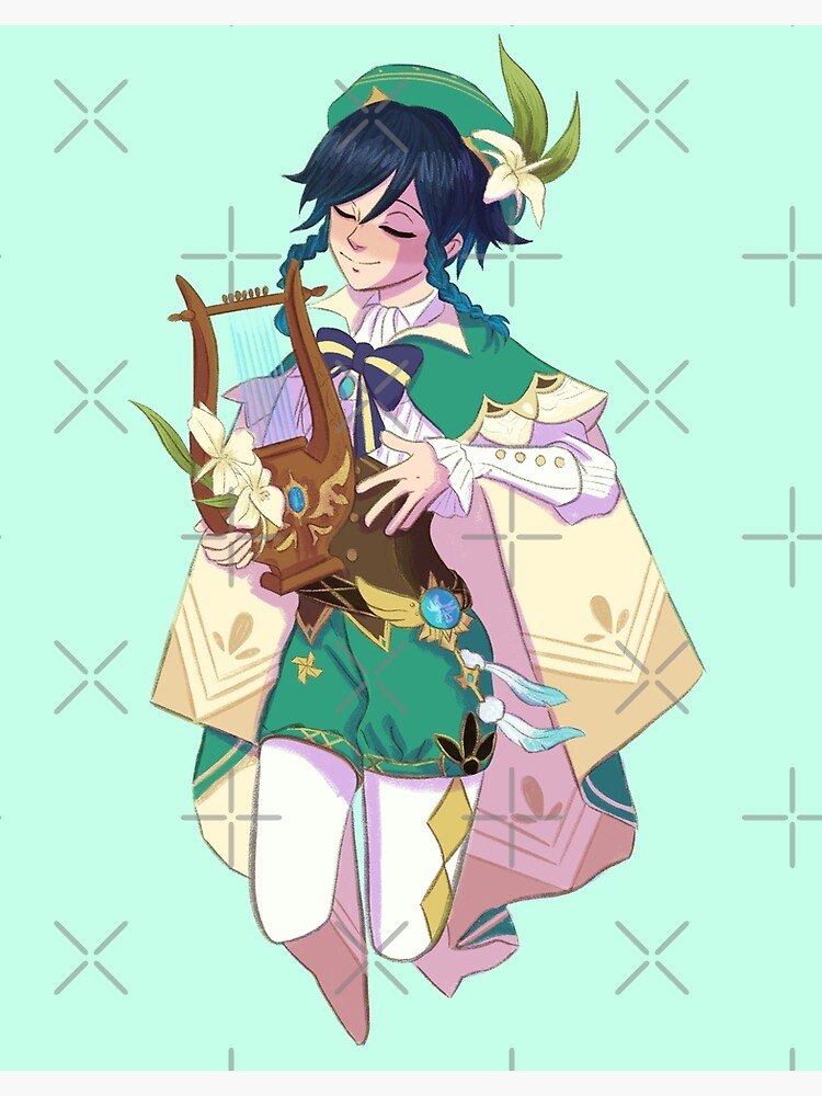 "Genshin Impact Venti" Poster for Sale by Yaels-Colors | Redbubble