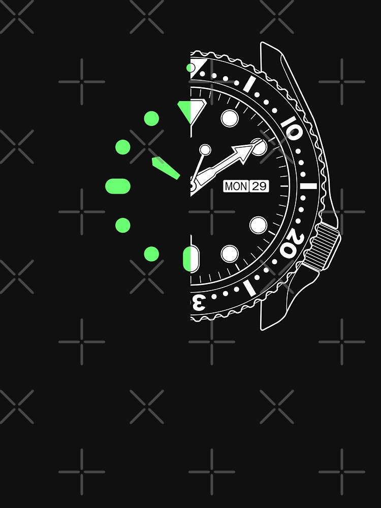 "Luxury Japanese Diver's Wristwatch Day & Night" T-shirt for Sale by ...