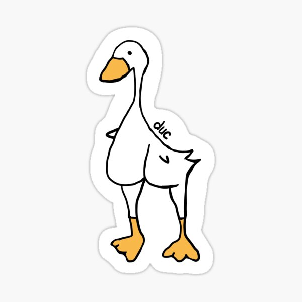 "Sticker duc" Sticker for Sale by lucindaat | Redbubble