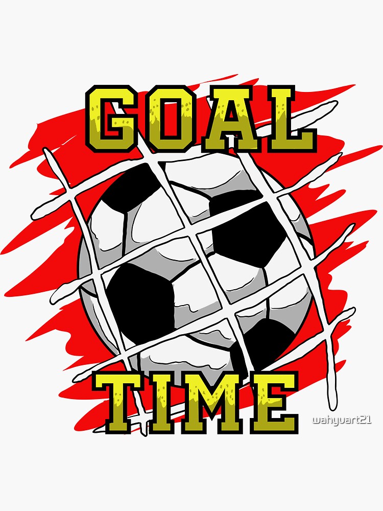 "goal time soccer campione" Sticker for Sale by wahyuart21 | Redbubble