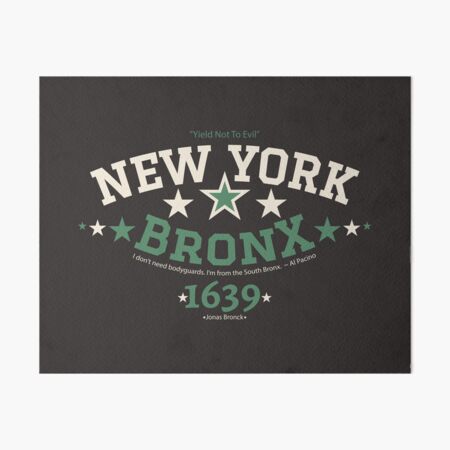 "New York Bronx, New York Bronx lettering, Bronx logo" Art Board Print ...