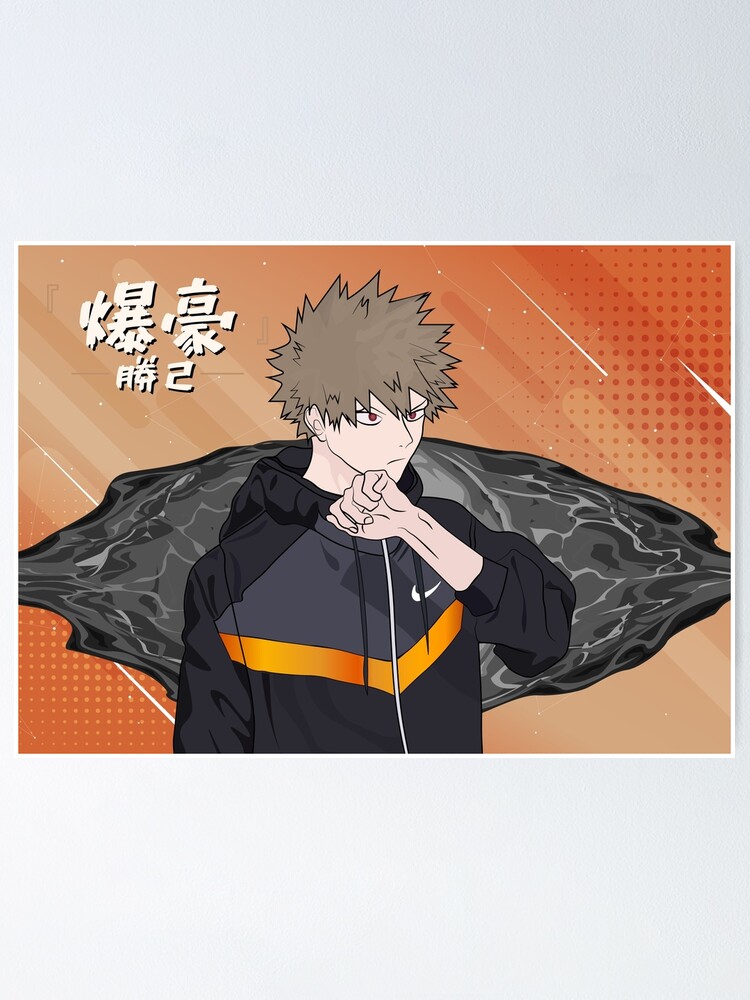 Poster « Mon université de héros | Bakugou Katsuki WorkOut Skyness ...
