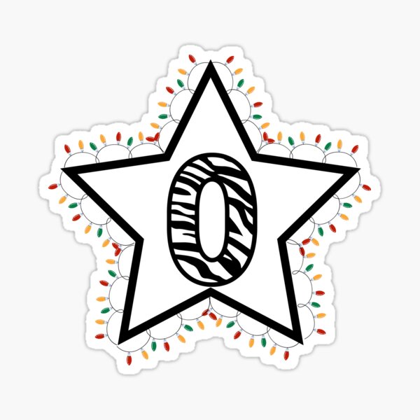 "zebra pattern number 0" Sticker for Sale by golden-pen | Redbubble