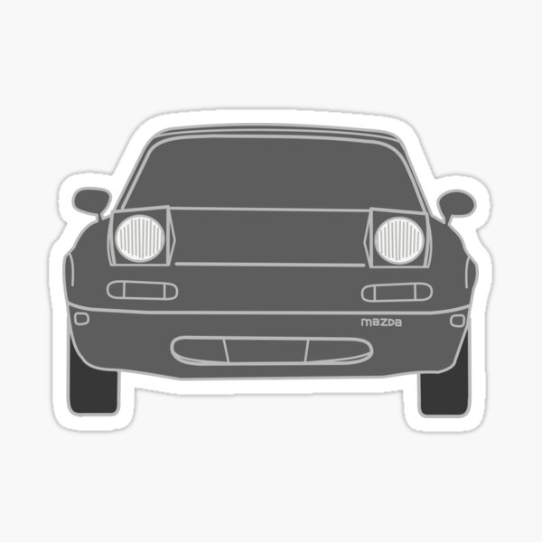 "Mazda Miata" Sticker for Sale by Aurealis | Redbubble