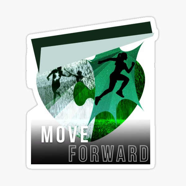 "Move Forward" Sticker for Sale by flyback2you | Redbubble