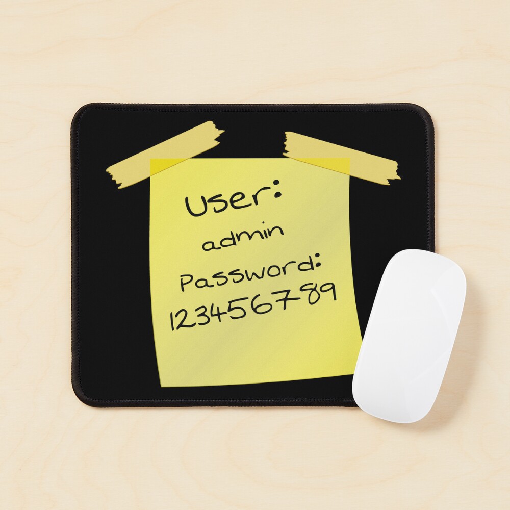 "Cyber Security - Hacker - Yellow Post IT - User name and Password ...