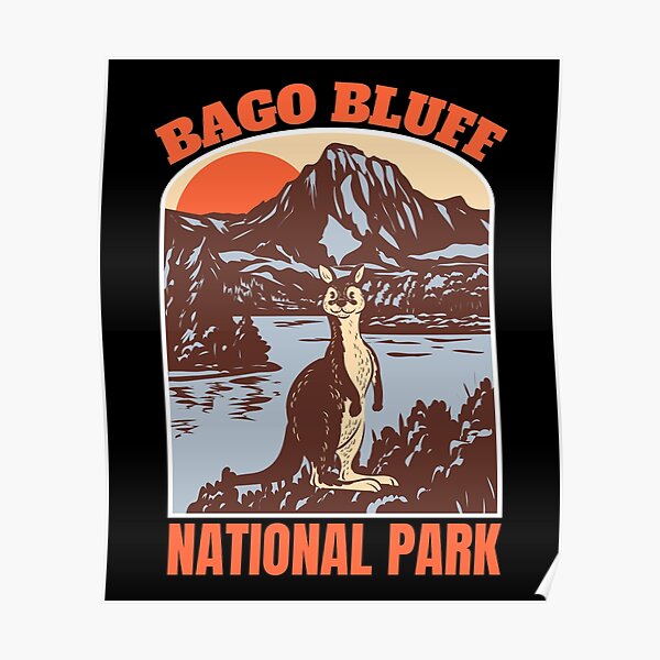 "Bago Bluff National Park" Poster for Sale by retrotravelart | Redbubble