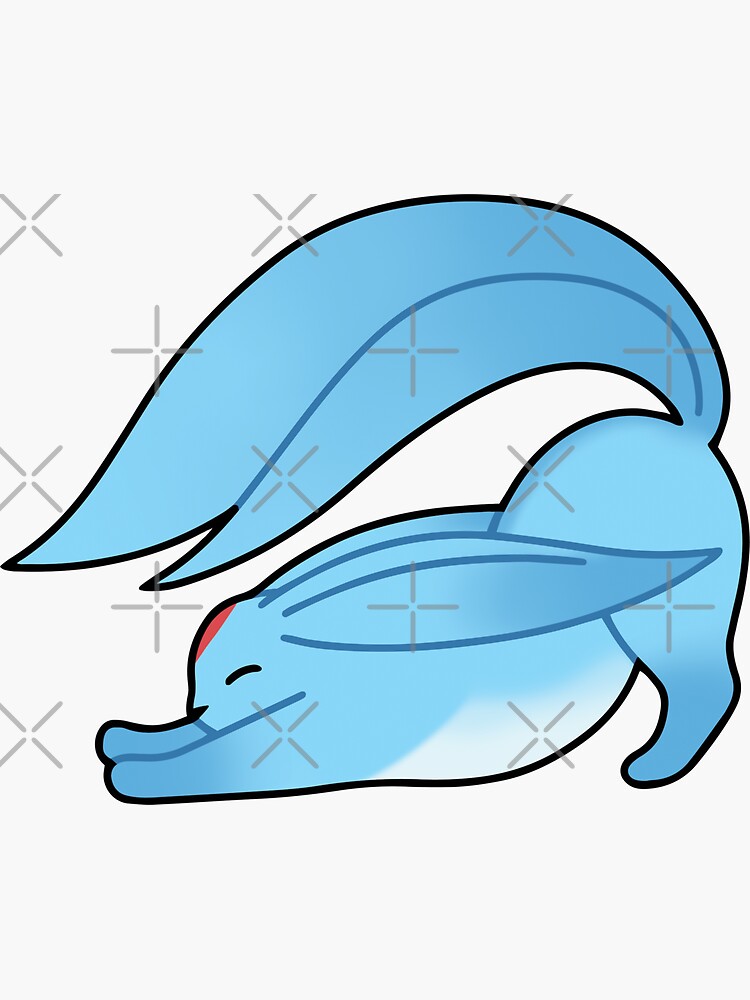 "Sapphire Carbuncle (Stretch)" Sticker for Sale by Affettuoso | Redbubble