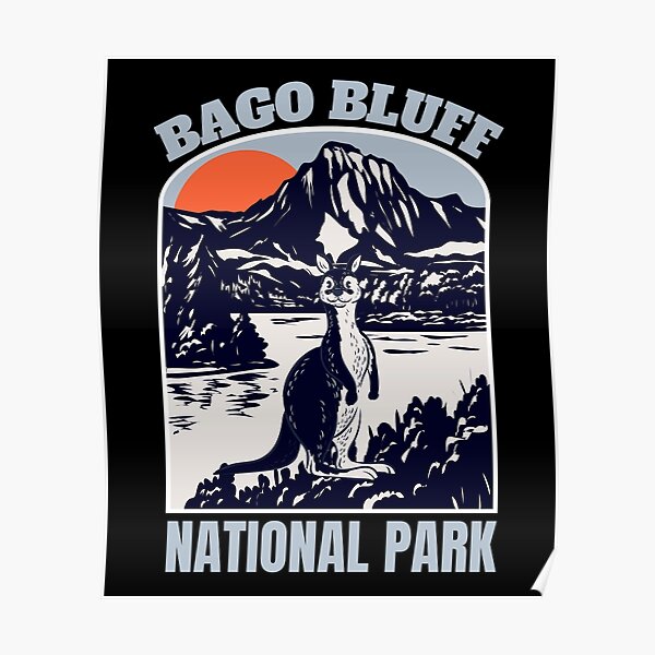"Bago Bluff National Park" Poster for Sale by retrotravelart | Redbubble