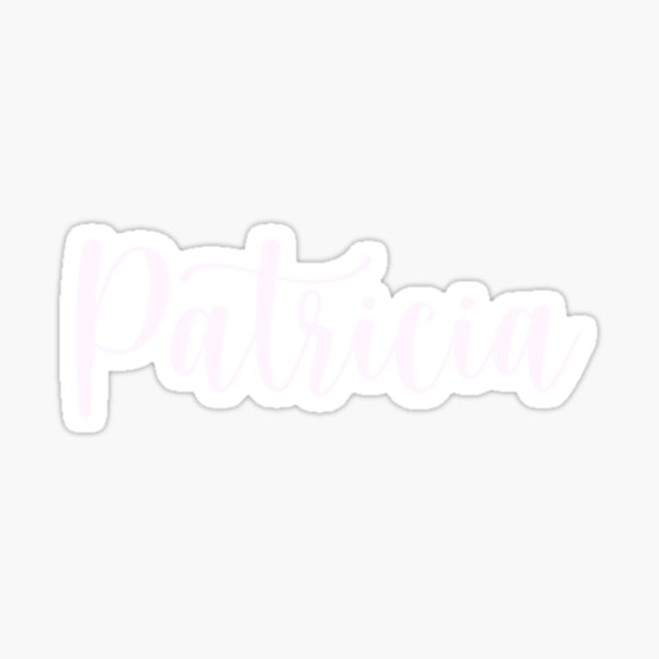 "Patricia" Sticker for Sale by brooke-rebe | Redbubble